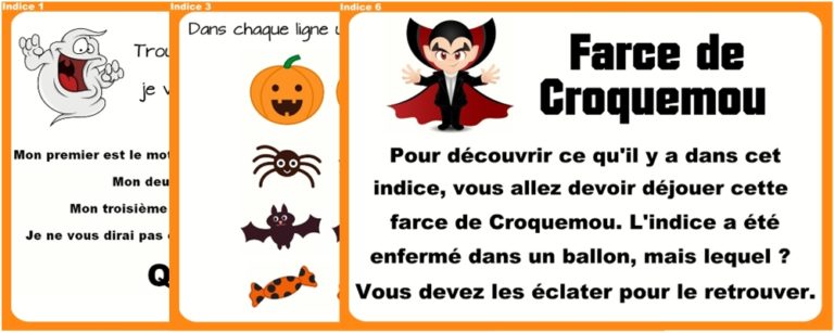 Chasse au trésor Halloween : la farce d'Halloween