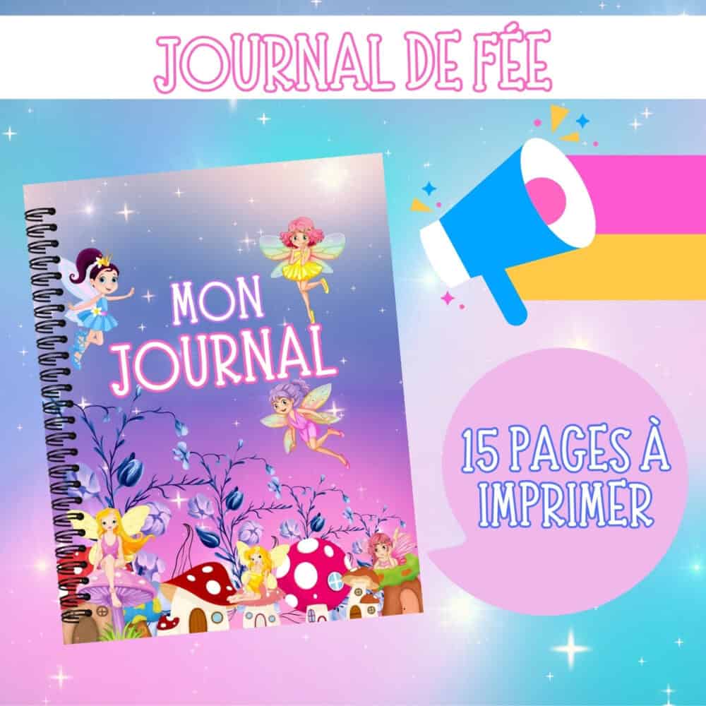 Journal de fée à imprimer