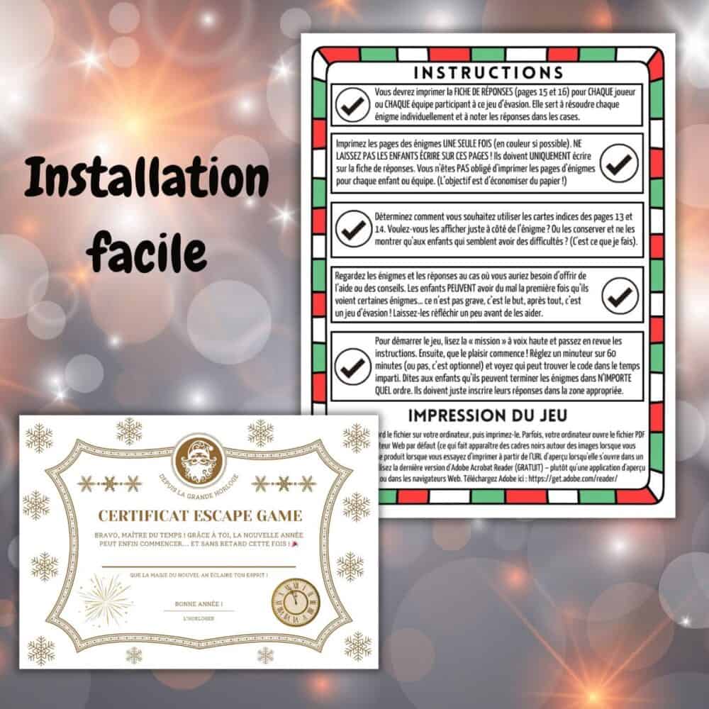 Escape Game Nouvel An à imprimer (9-12 ans)