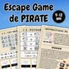 Escape game de pirate à imprimer